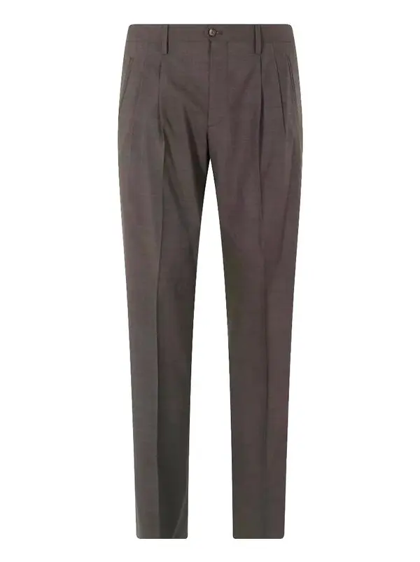 BRIGLIA 1949 Pleated Trousers - Brown