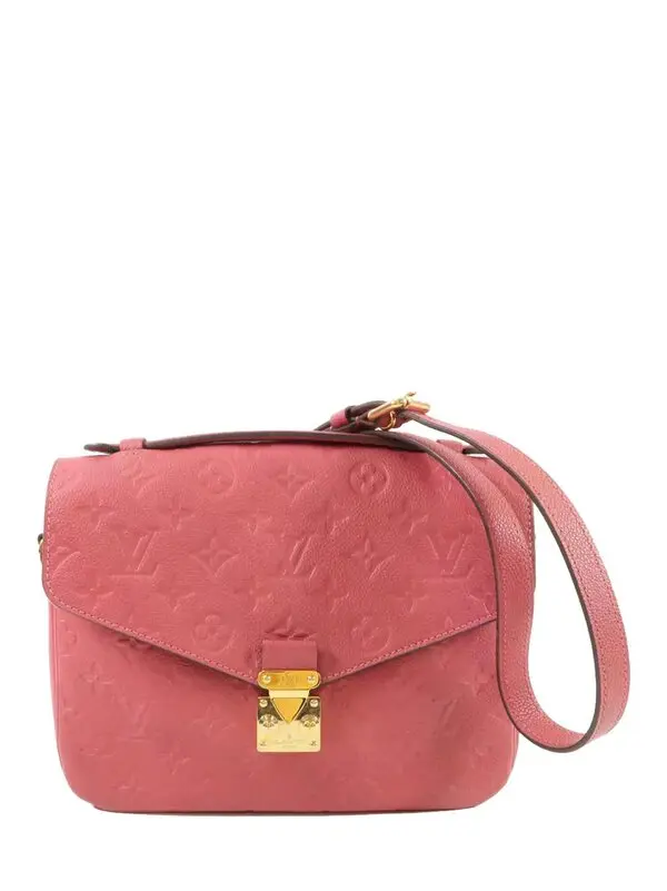 LOUIS VUITTON Metis Monogram Empreinte Shoulder Bag - Red