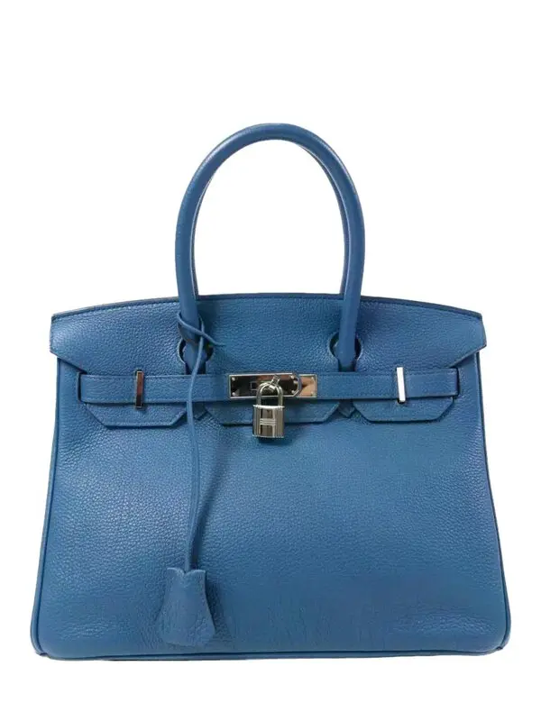 Hermès Birkin 30 Togo Leather Handbag - Blue