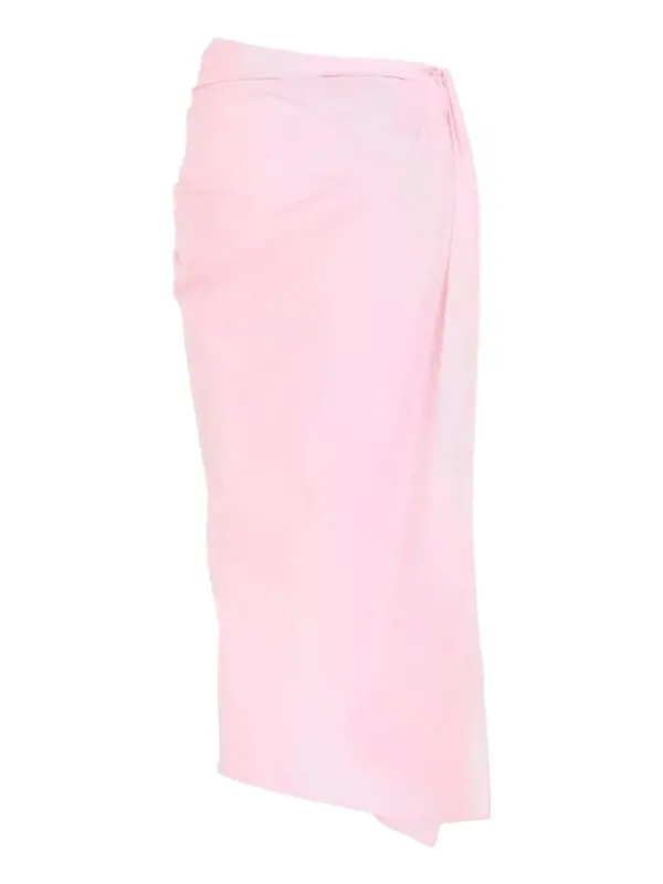 Jacquemus Le Paréo Asymmetric Sarong Skirt - Pink