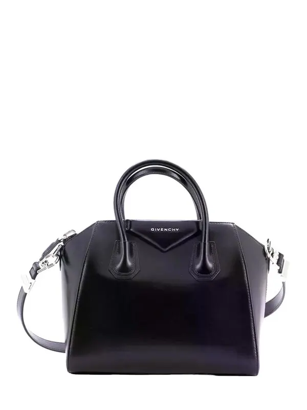 Givenchy Antigona Bag Glazed Leather Small Satchel - Black