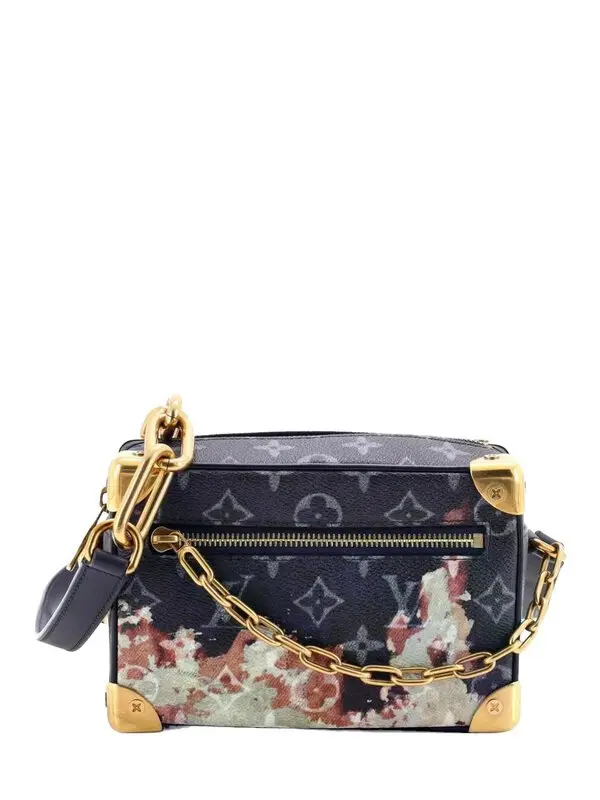 LOUIS VUITTON Soft Trunk Bag Monogram Bleach Canvas Mini Crossbody Bag - Blue