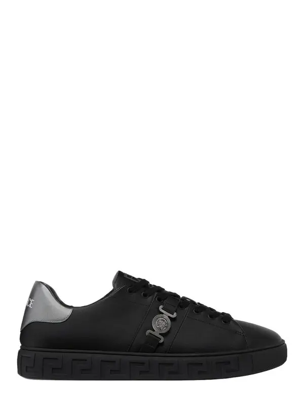 Versace Greca Low-top Sneakers - Black