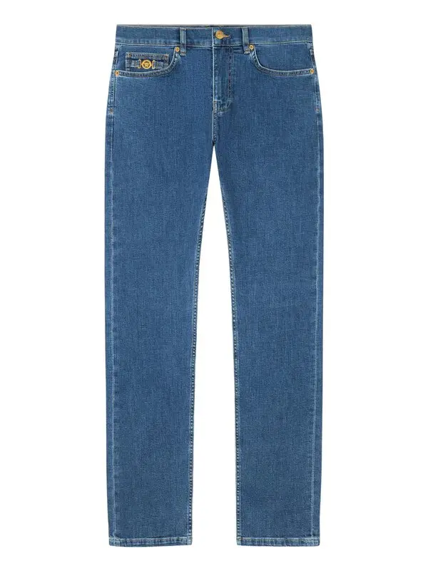 Versace Medusa Biggie Slim Jeans - Blue