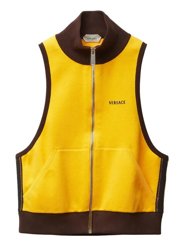 Versace X Onitsuka Tiger Zip Vest - Yellow