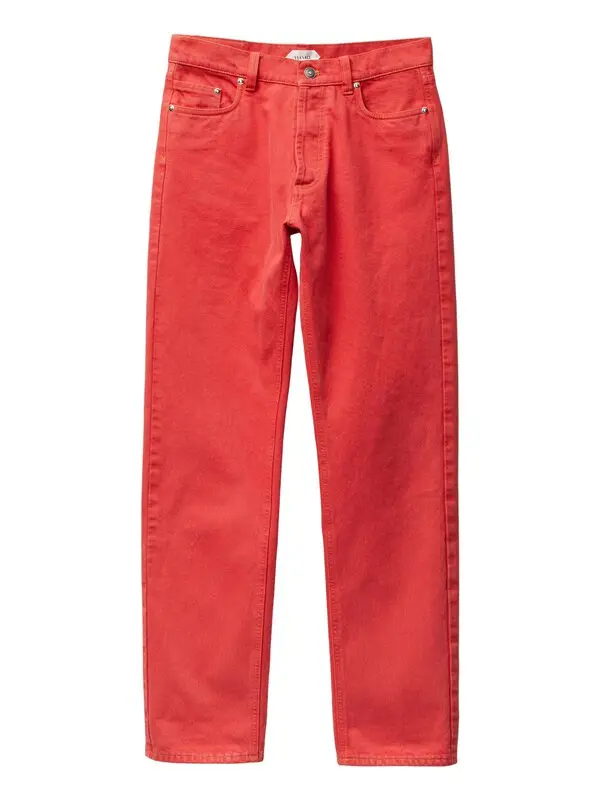 Versace High-waisted Straight-leg Jeans - Red