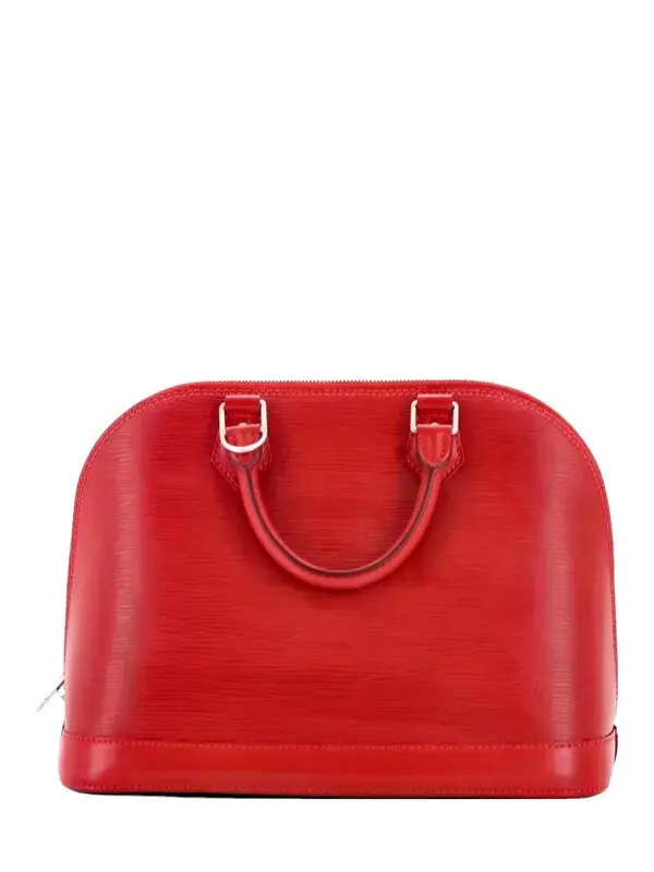 LOUIS VUITTON Alma Epi Leather Satchel - Red