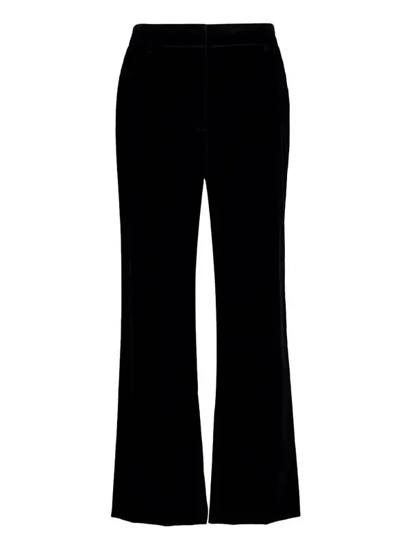 La DoubleJ Cotton Straight Leg Trousers - Black