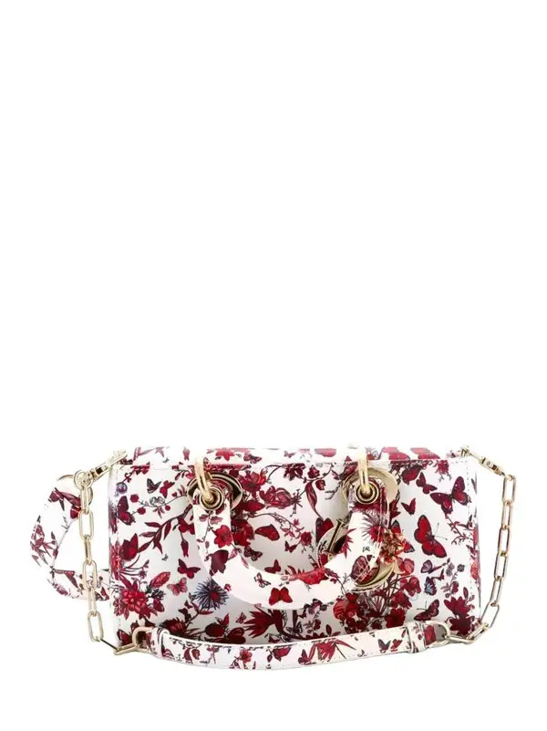 Dior Lady D-joy Bag Printed Leather Small Satchel - Multicolour
