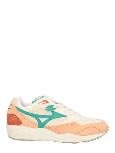 Mizuno Multicolor Leather And Textile Sneakers - Apricot