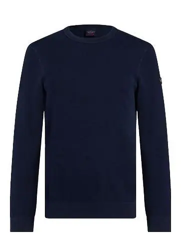 Paul & Shark Cotton Crewneck Sweater - Navy