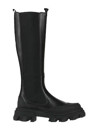 GANNI Soft Leather Chelsea Boots - Black
