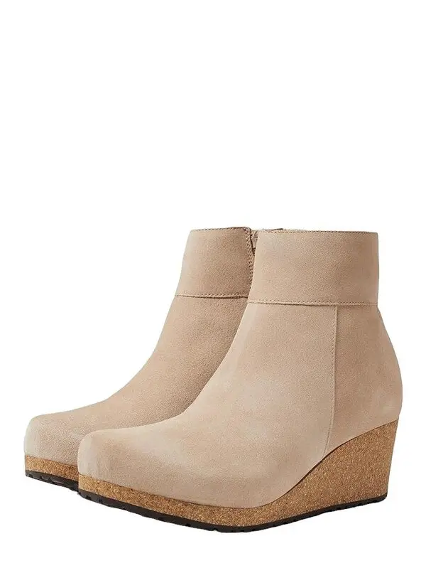 BIRKENSTOCK Papillio Ebba Wedge Bootie - Beige