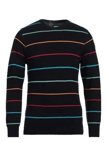 Paul & Shark Virgin Wool Striped Crewneck Sweater - Blue