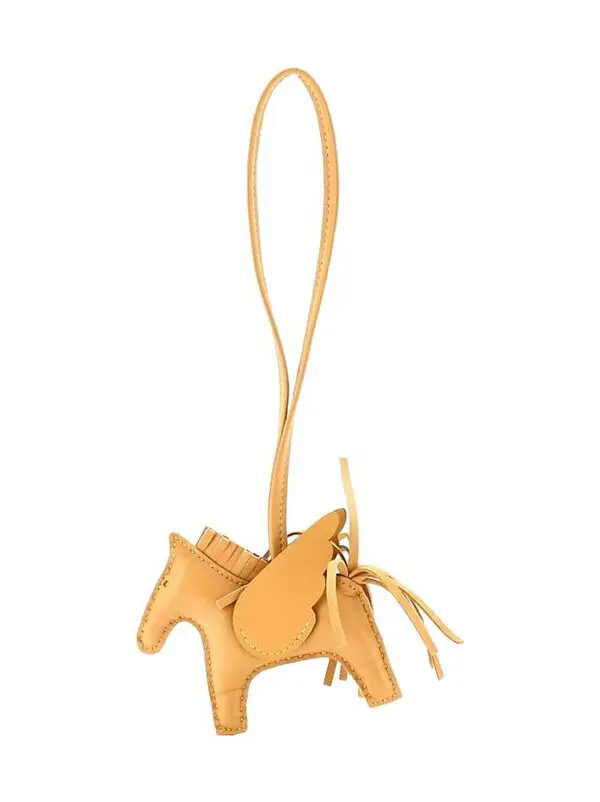 Hermès Pm Monochrome Pegase Rodeo Bag Charm Leather - Brown