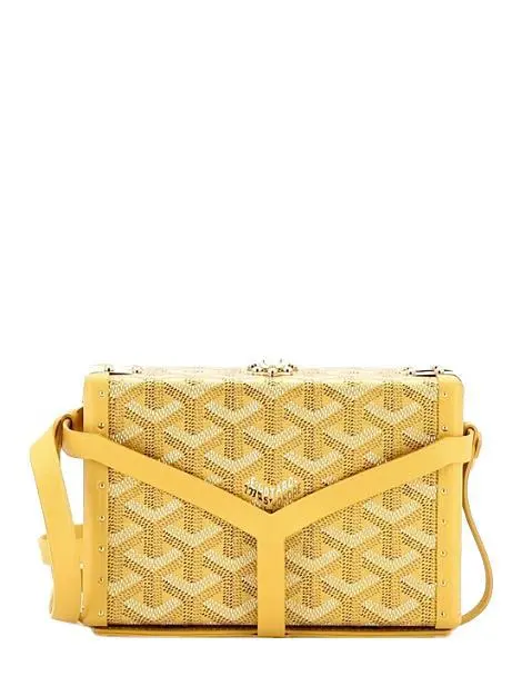 Goyard Minaudiere Bag Coated Canvas - Gold