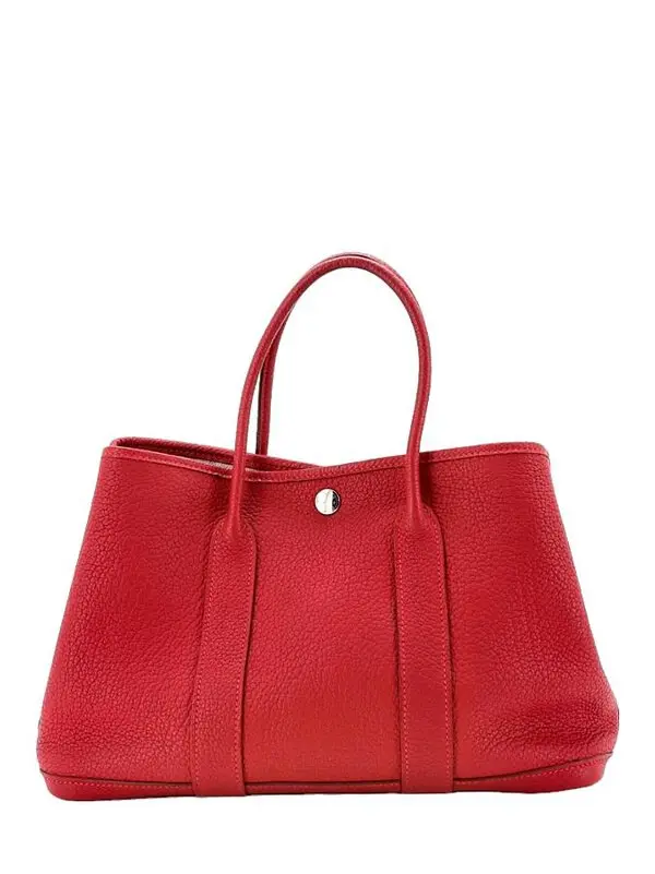 Hermès 30 Garden Party Tote Leather - Red