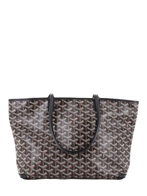 Goyard Pm Artois Tote Coated Canvas - Black