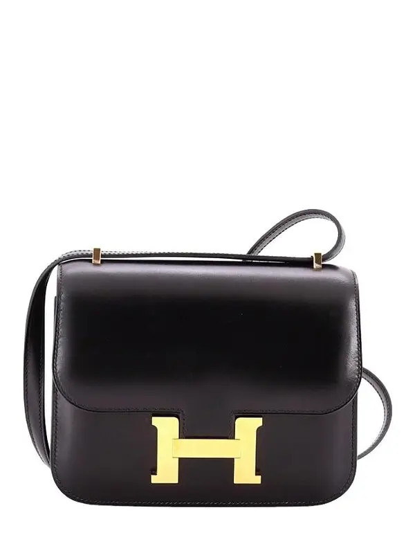 Hermès 18 Constance Nm Bag Tadelakt - Black