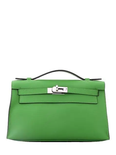 Hermès Kelly Pochette Evercolor - Green