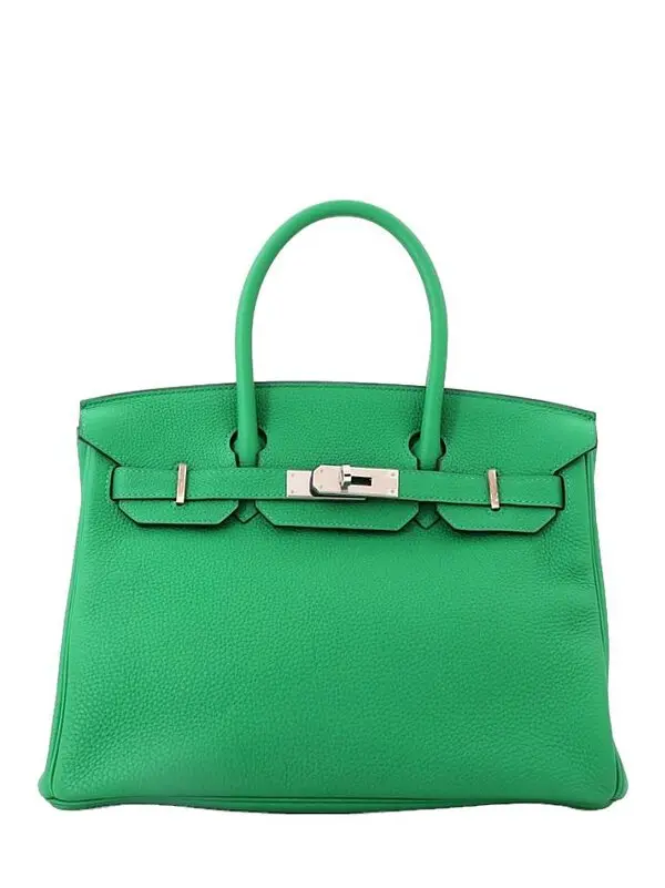 Hermès Birkin 30 Handbag Verso Togo With Palladium Hardware - Verso - Bamboo/caramel