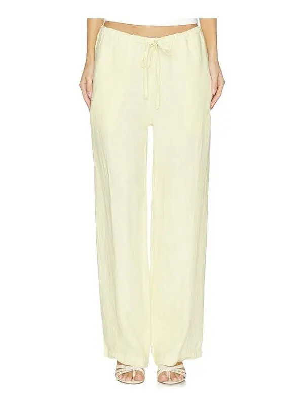 VIR VITA Linen Trousers - Butter
