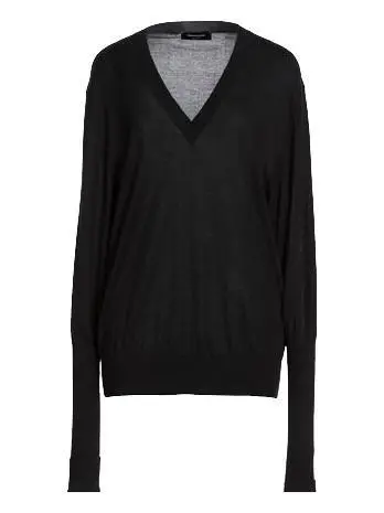 Fabiana Filippi V-neck Cashmere And Silk Blend Sweater - Black