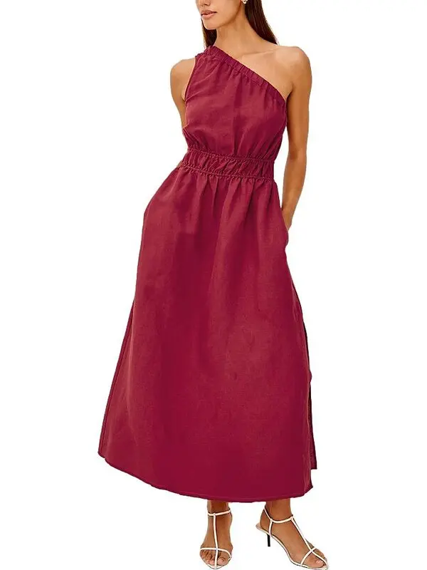 Rails One Shoulder Maxi Dress - Sequoia Stripe