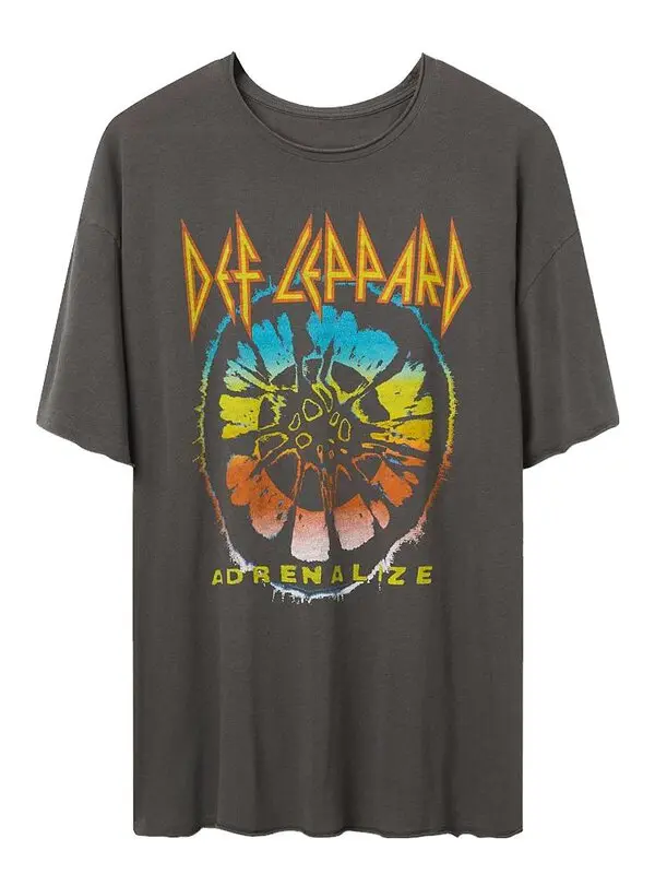 Junk Food Clothing Def Leppard Adrenalize Biggie Tee - Vintage Black