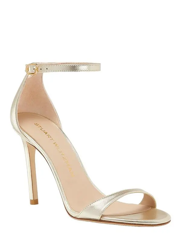 STUART WEITZMAN Nudist Ii 75 Sandals - Light Gold