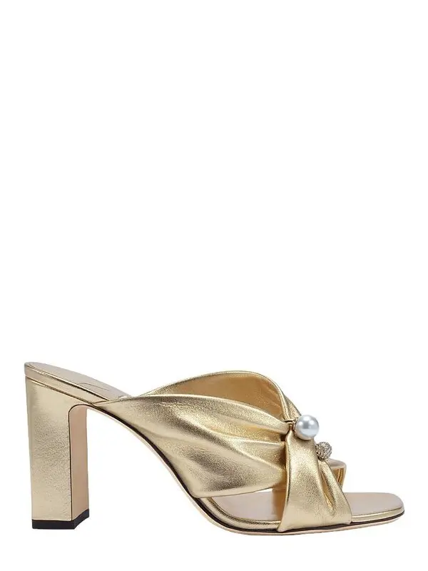 JIMMY CHOO Rafi 85 Sandals - Gold