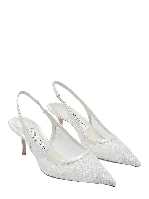 JIMMY CHOO Love 65 Slingback Pumps - Ivory