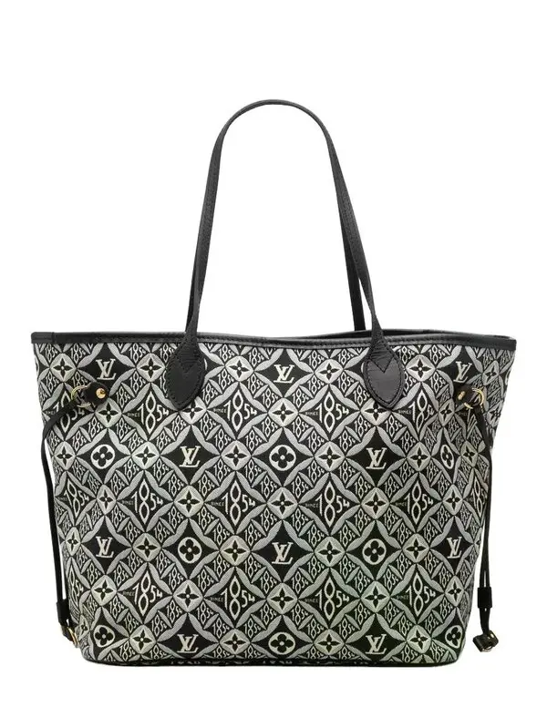 LOUIS VUITTON Monogram Jacquard Since 1854 Neverfull Mm Tote Bag - Black