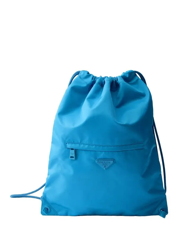 Prada Re-nylon Drawstring Backpack - Light Blue