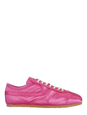 Dries Van Noten Satin Lace-up Sneakers - Fuchsia