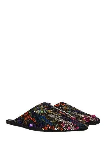Dries Van Noten Sequin Mule - Orange