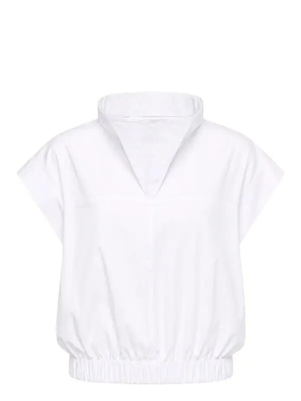 MIRIMALIST Jasper High Collar Shirt - White