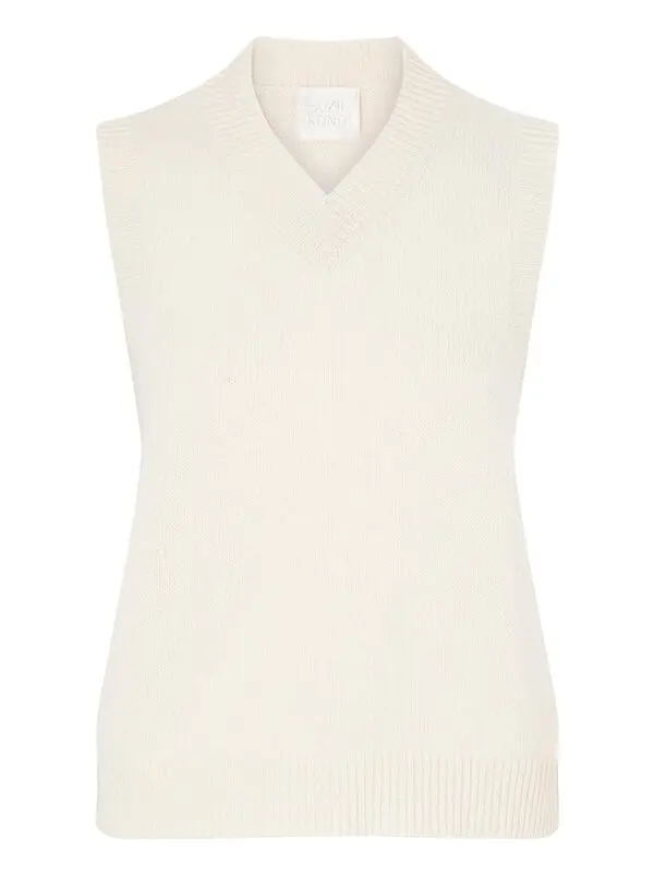 Suzie Kondi Nico Cashmere Vest - Neutrals