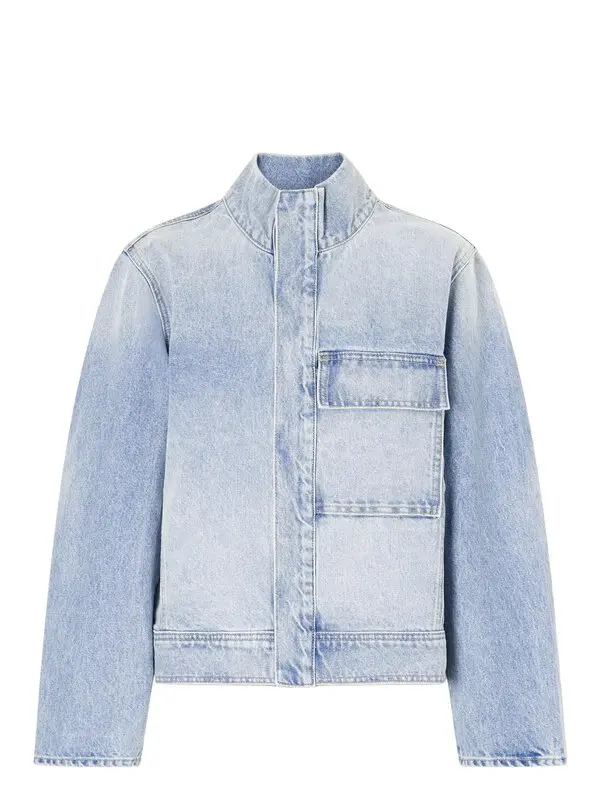 NILI LOTAN Marilou Denim Jacket - Blue