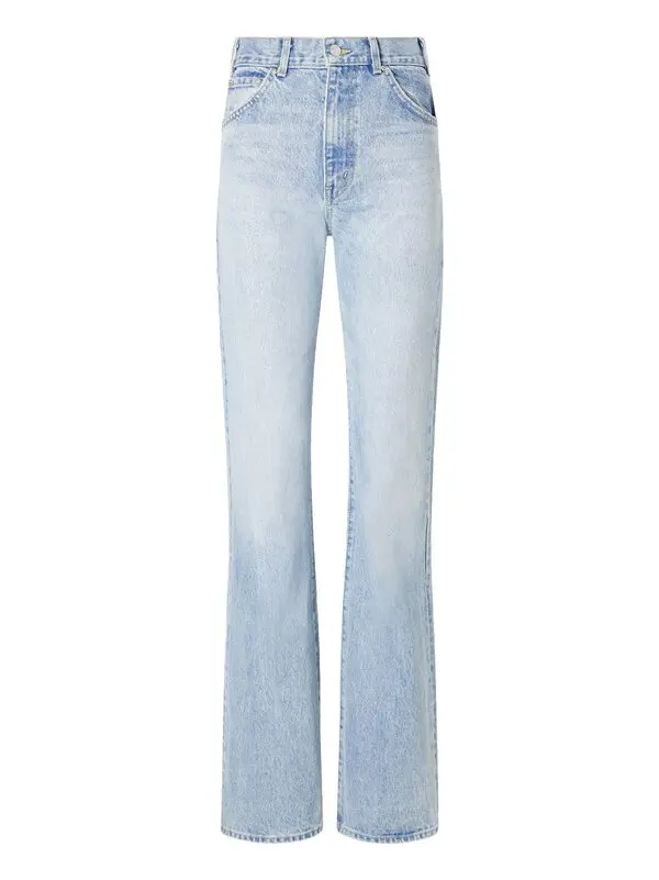 NILI LOTAN Joan High-rise Straight-leg Jeans - Blue