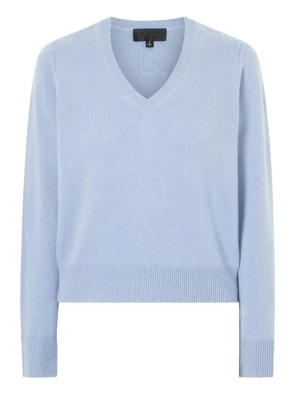 NILI LOTAN Camelia Knitted Cashmere Sweater - Blue