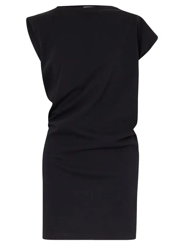 AGOLDE Beth Cotton-jersey Mini Dress - Black
