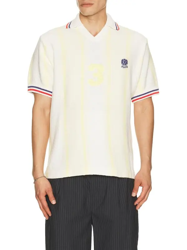 RICE NINE TEN Knitted Soccer Shirt - Off White