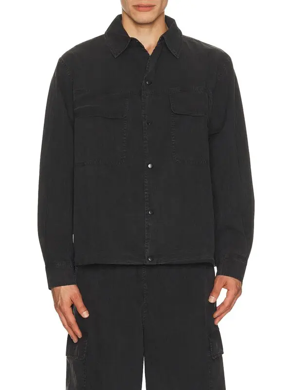 SKIMS Button Up In Black - Onyx