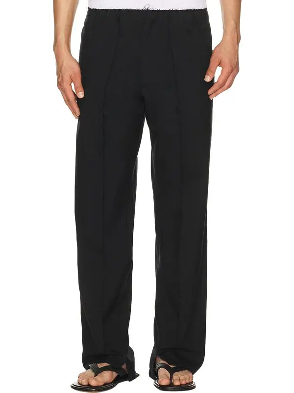 SPENCER BADU Wool Trousers - Black