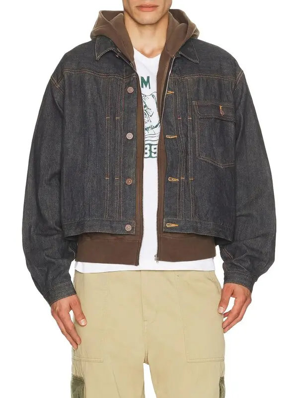 Visvim 102xx Mud Od Denim Jacket - Dark Denim
