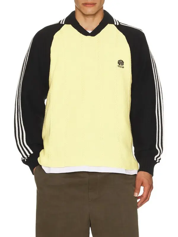 RICE NINE TEN Knitted Goalee Sweater - Yellow
