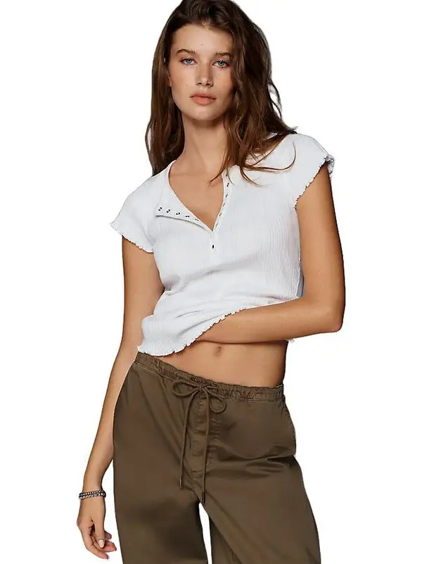 NATION LOS ANGELES Norma T-shirt Top - White