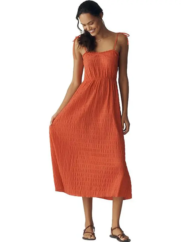 NATION LOS ANGELES Madeline Midi Dress - Red
