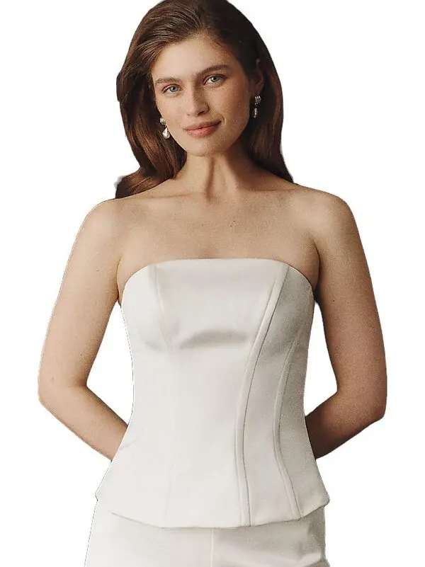 Bhldn Strapless Corset - Ivory